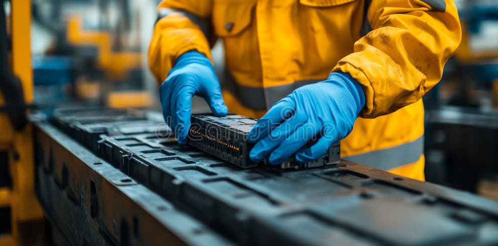 In a Tech Recycling Facility, the Process Involves Organizing E-waste ...