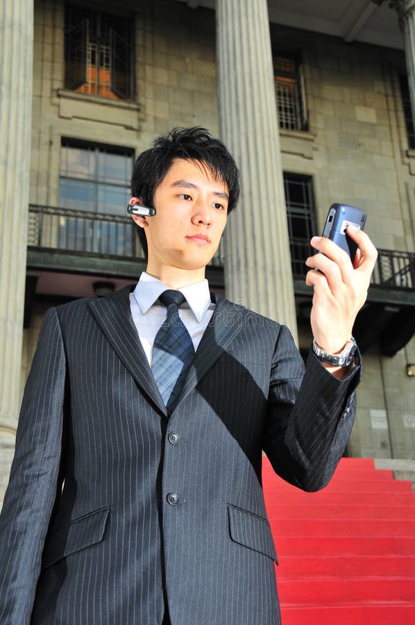 Tech Savvy Asian Executive 3 Stock Image - Image of steps, personal ...