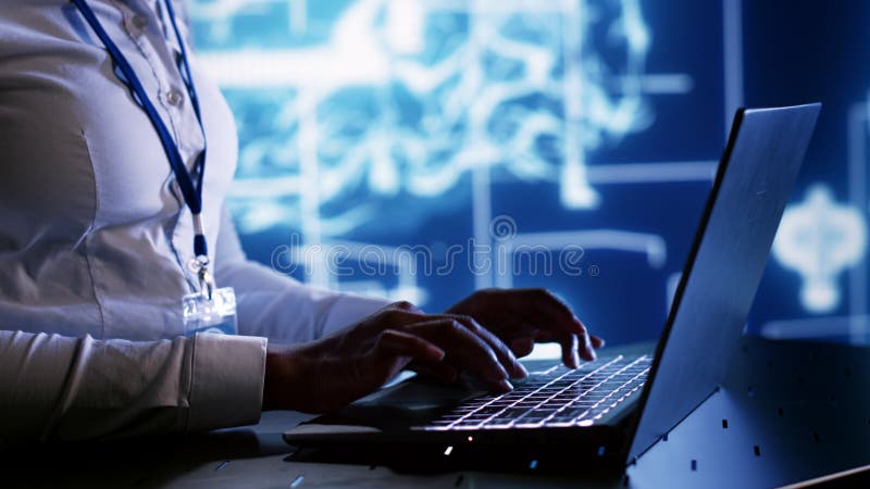 TEch Savvy Expert Writing AI Script Stock Footage - Video of coding ...