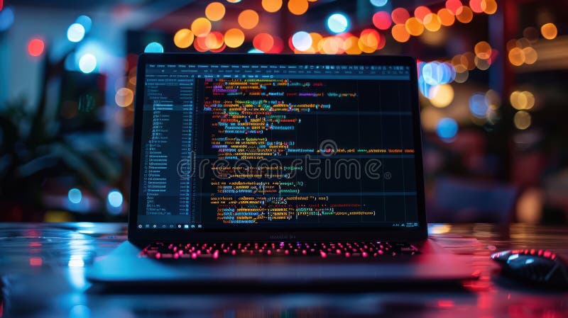 Tech-Savvy: the Intersection of Programming and UX Development Stock Illustration - Illustration ...