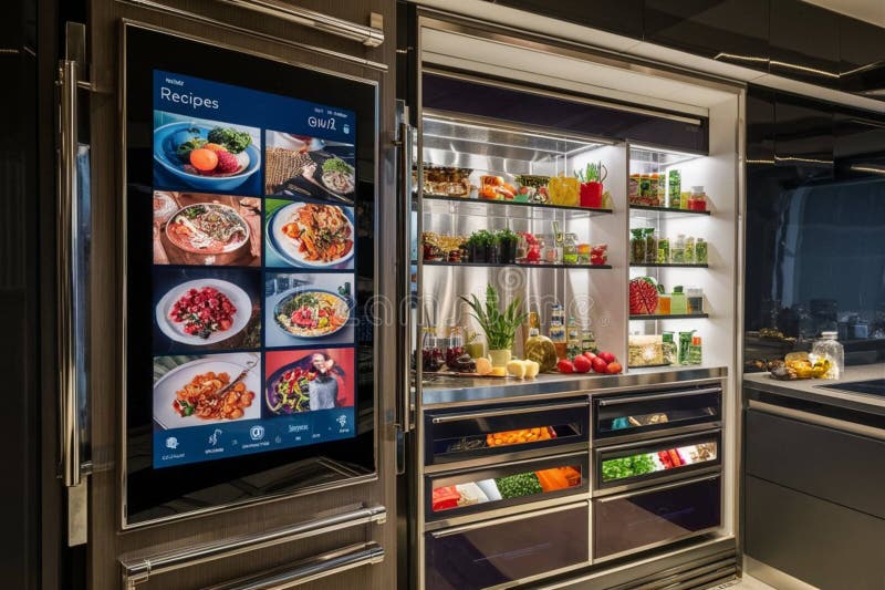 A Tech-savvy Kitchen with Smart Appliances and Touch Controls 3 Stock ...