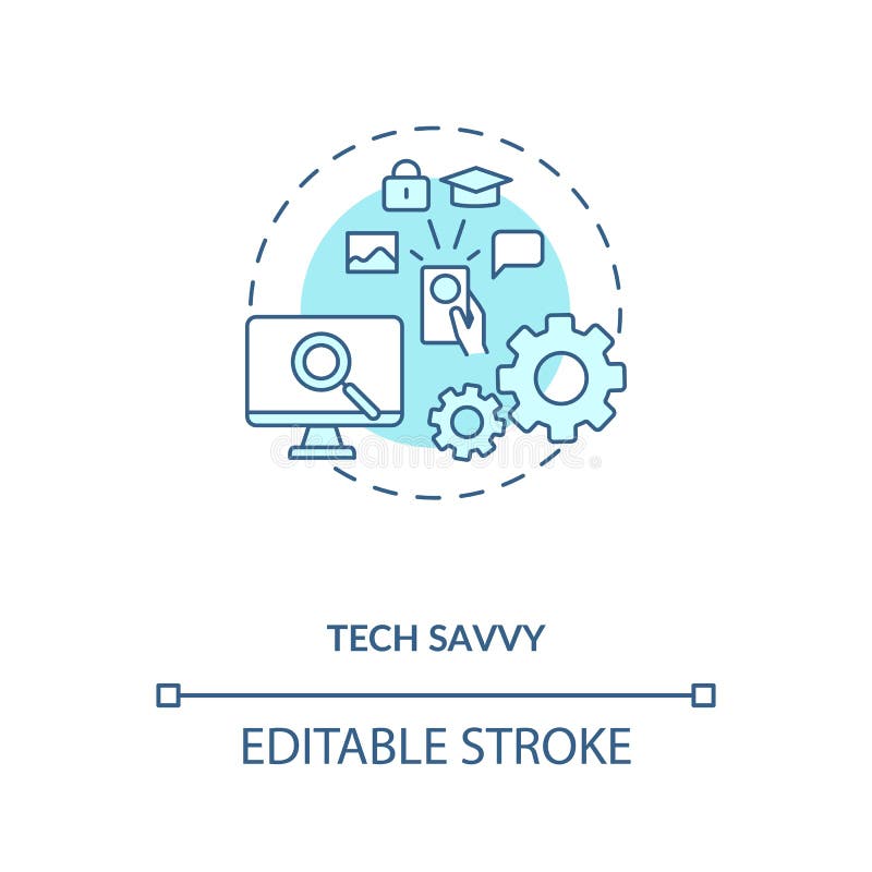 Are You Tech Savvy Email Symbol SIgn Background Stock Illustration ...