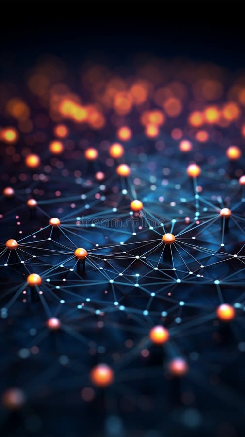 Tech Savvy Visualization Cyber Data Flow, Network Connectivity ...