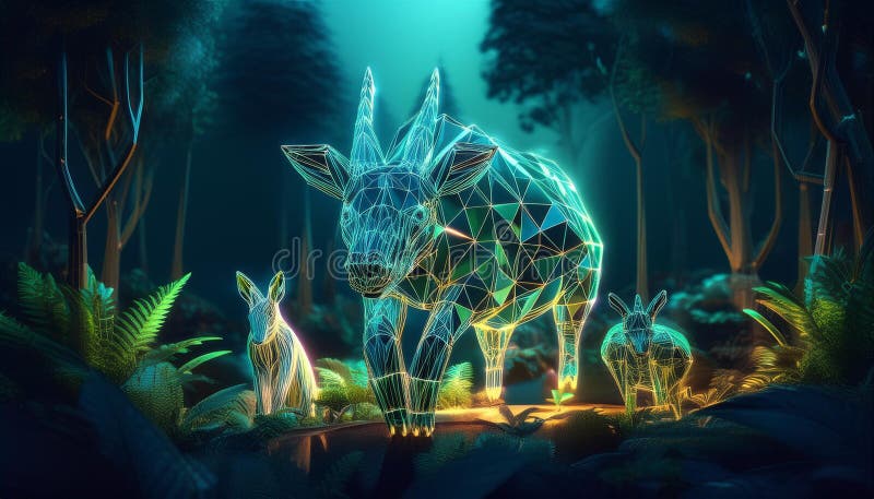 A Tech-savvy Wildlife Scene Where Animals are Integrated with Subtle ...