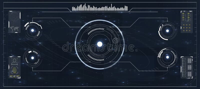 Radar Screen.HUD. Hi-tech Futuristic Display. Stock Vector ...