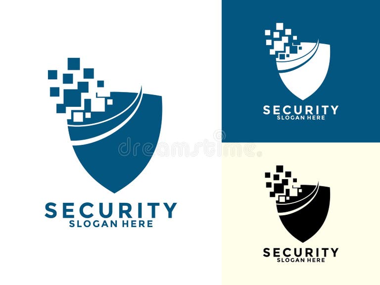 Tech Secure and Protection Logo Vector Template, Tech Cyber Security ...