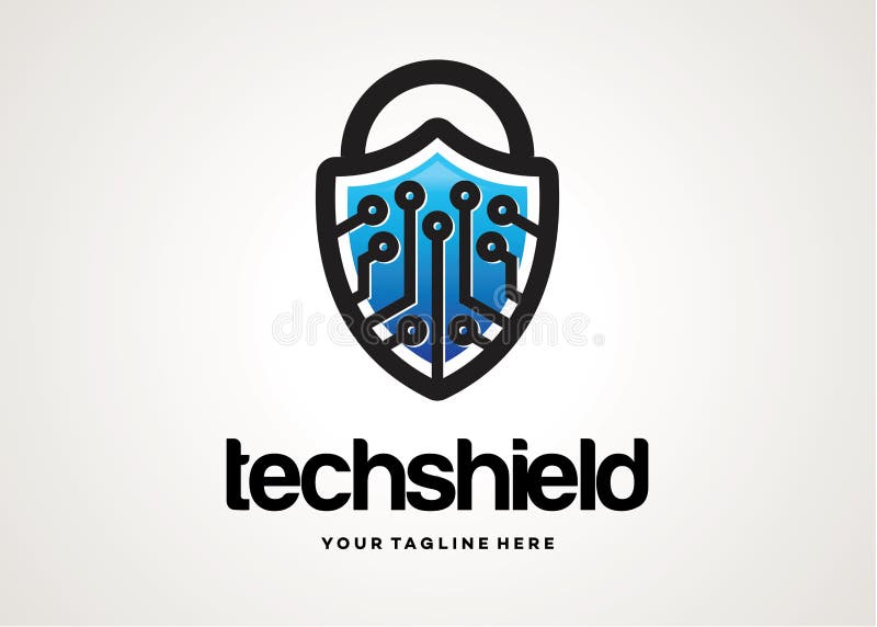 Tech Shield Logo Template Design Vector, Emblem, Design Concept ...