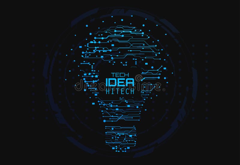 Tech silhouette icon stock vector. Illustration of digital - 81913003