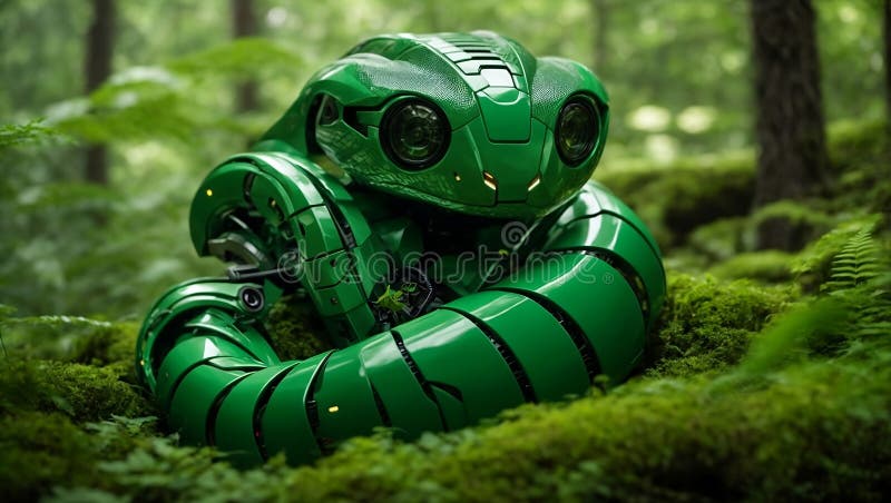 Tech snake 3 stock photo. Image of mechatronics, mysterious - 298536488