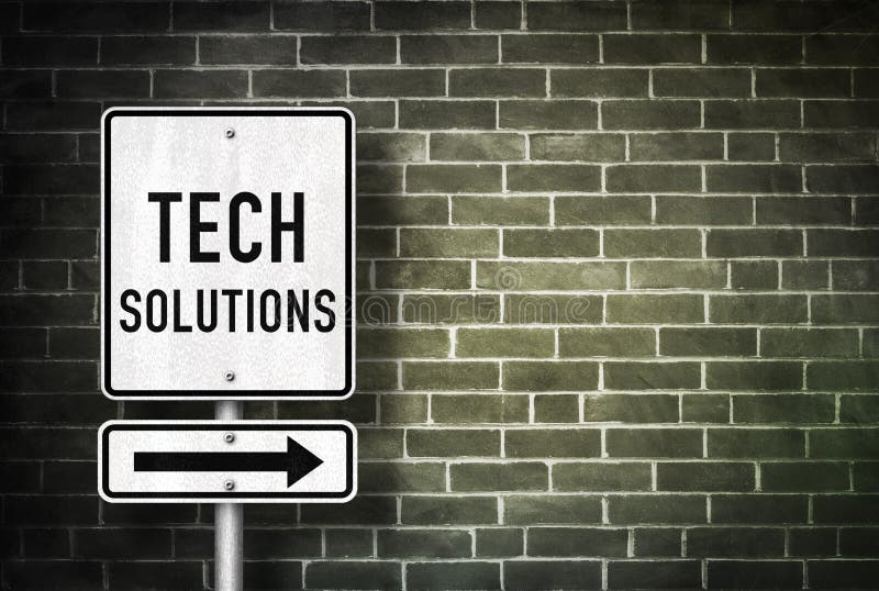 Tech Solutions stock image. Image of technical, sign - 99151729