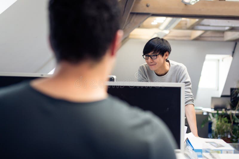 Tech Start-up Founders Working Stock Photo - Image of adult, monitor ...
