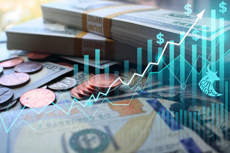 Tech Stocks Exploding in a Bull Market and Good Earnings Report Concept ...