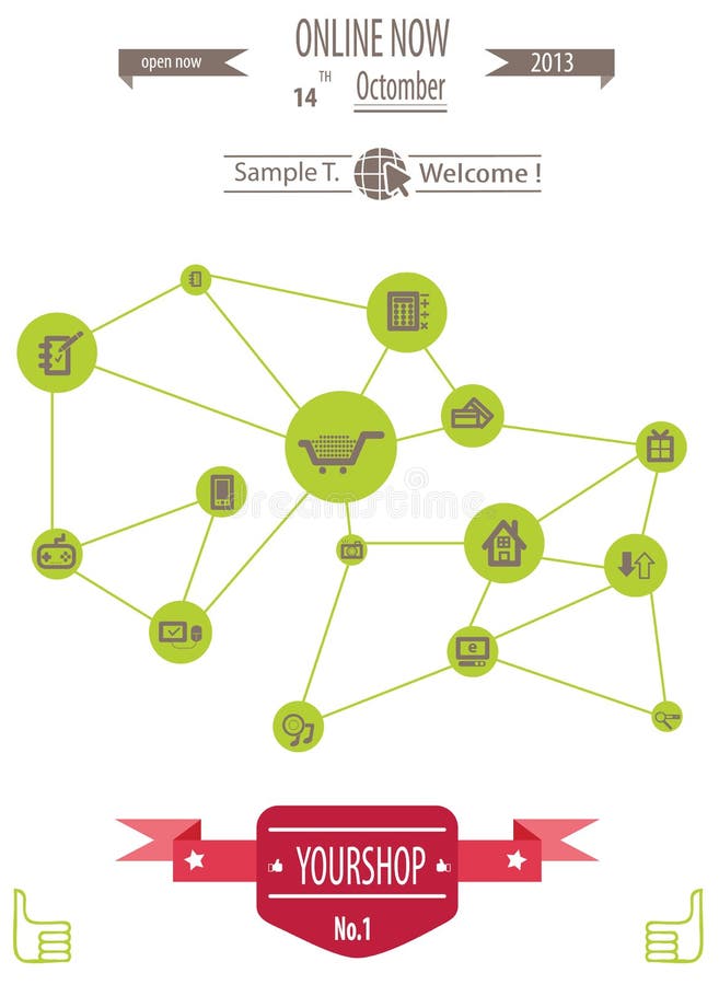 Tech Store Flyer stock vector. Illustration of electronic - 35086389