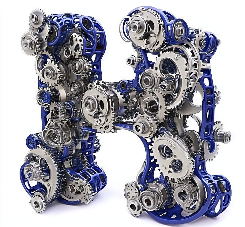 A Tech Style Design is Embodied by the 3D Logo of the Letter H, Which ...