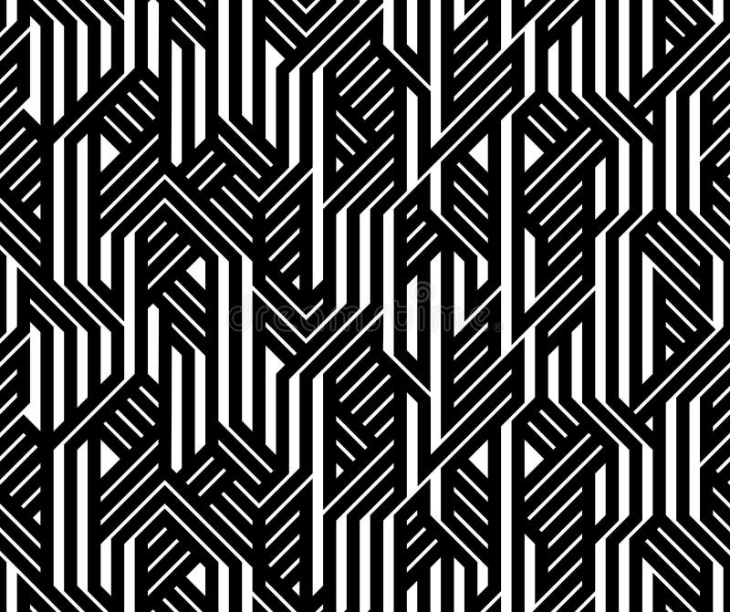 Tech Style Seamless Linear Pattern Vector, Monochrome Circuit Board ...