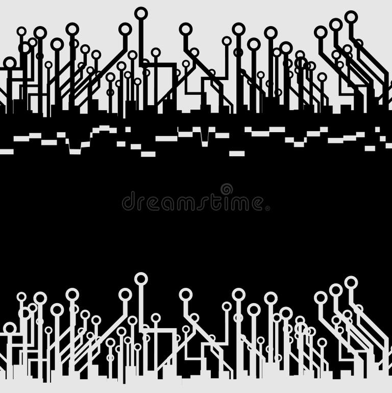 Tech style wallpaper stock vector. Illustration of innovative - 22936498