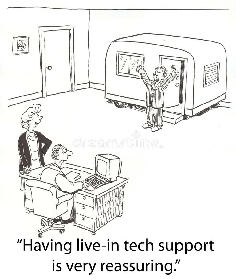 Tech Support Funny Stock Illustrations – 650 Tech Support Funny Stock ...