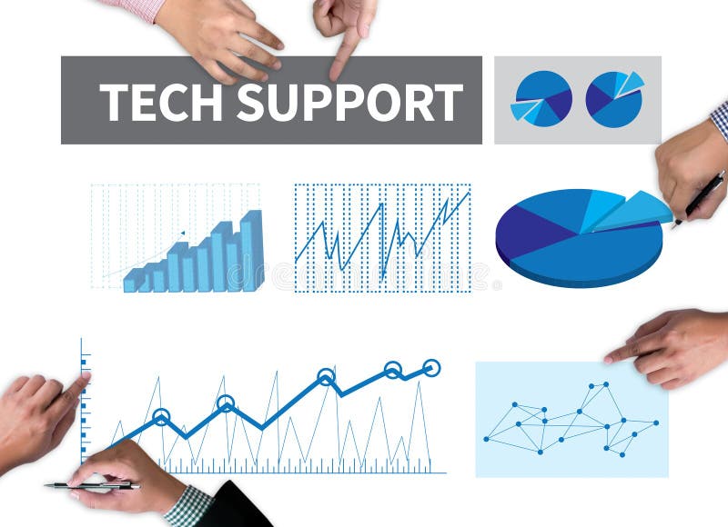 TECH SUPPORT stock illustration. Illustration of input - 76655648