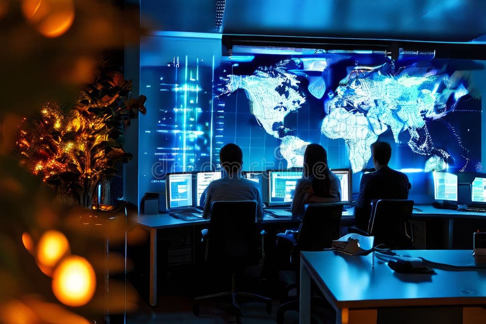 Tech Support Center it Experts from Different Countries Troubles Stock ...