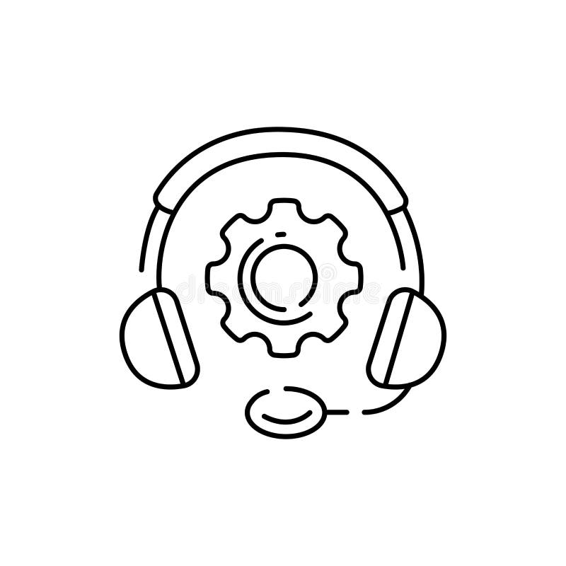 Tech Support Color Line Icon. Pictogram for Web Page, Mobile App Stock ...