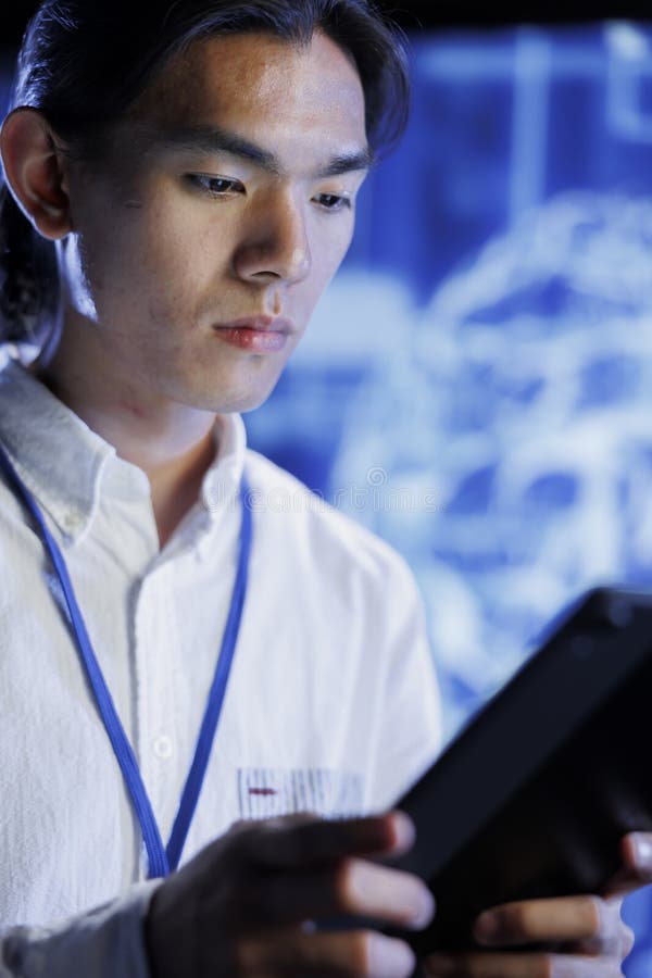 Tech Support Does AI Systems Checkup Stock Photo - Image of code ...