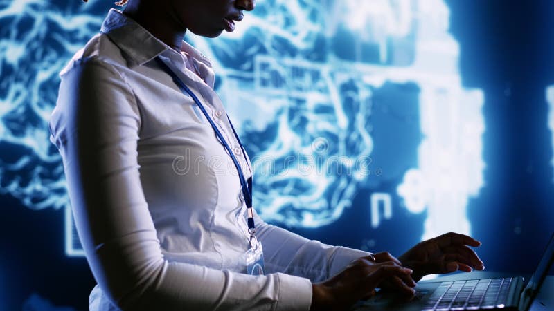 Tech Support Employee Writing Ai Script Stock Video Video Of Writing