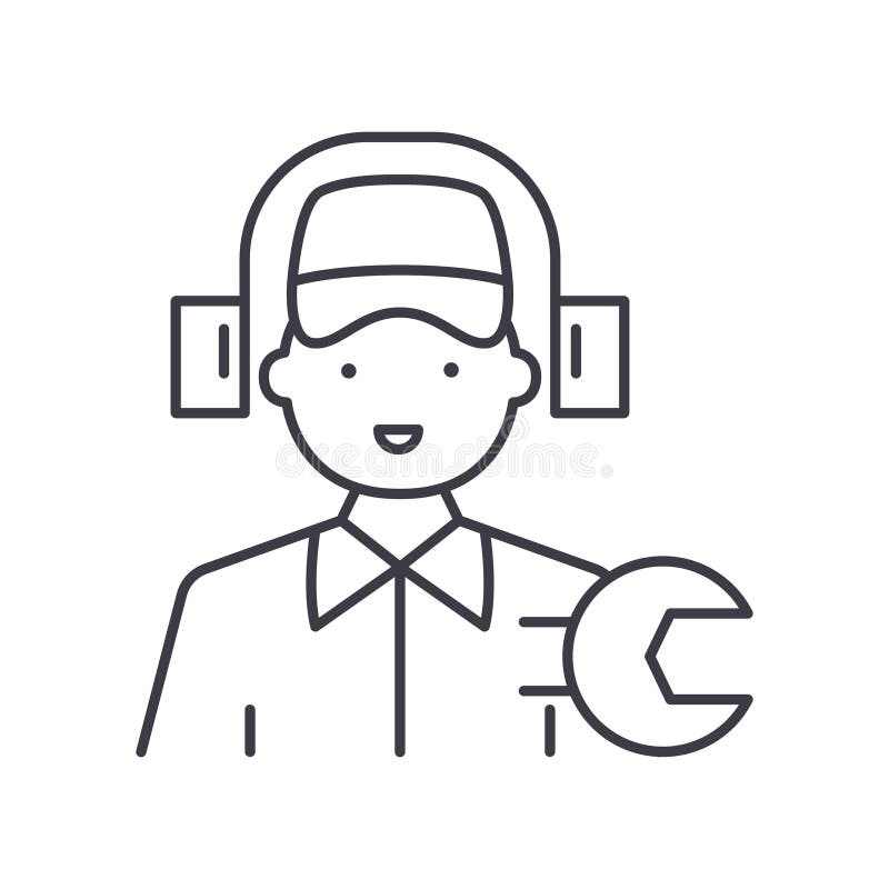 Editable Stroke Tech Support Stock Illustrations – 512 Editable Stroke ...