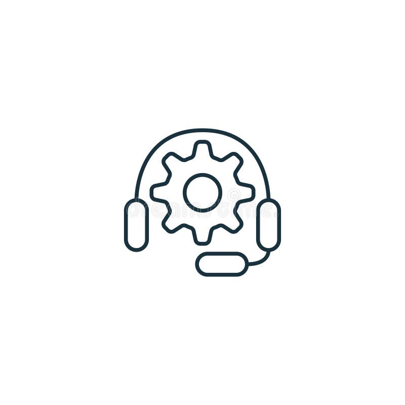 Tech Support Icon. Monochrome Simple Sign from Engineering Collection ... Tech Support Icon. Monochrome Simple Sign from Engineering Collection ...