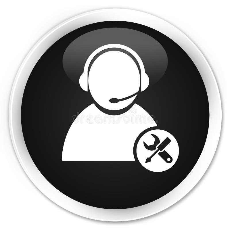 Tech support icon button stock vector. Illustration of design - 214740252