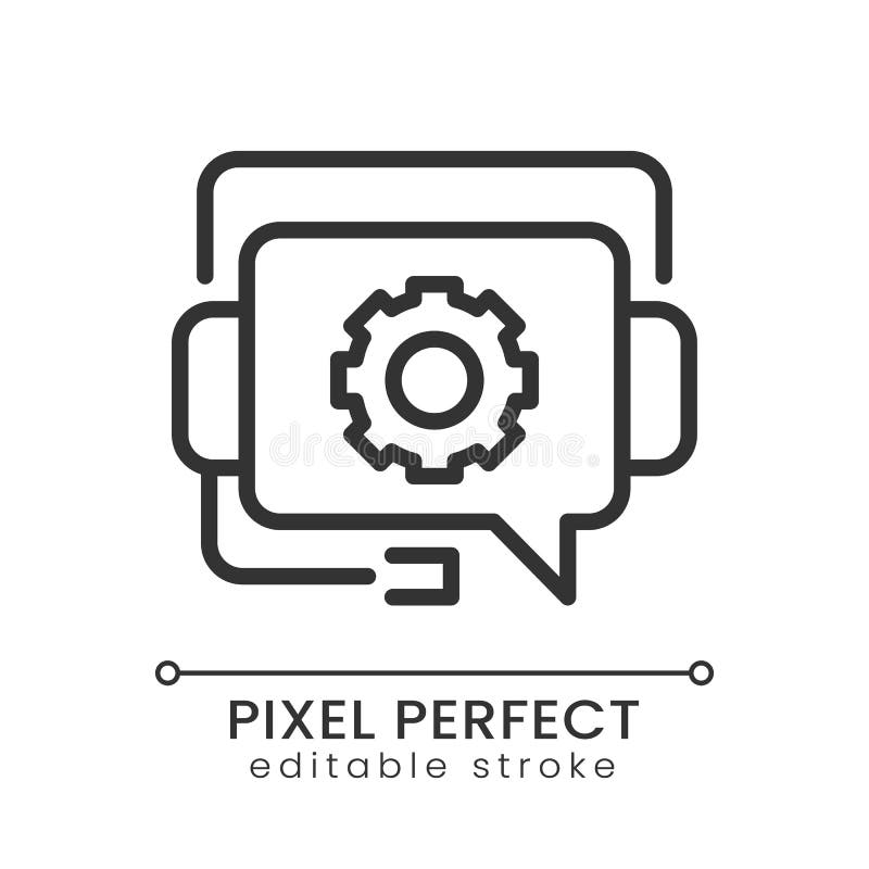 Editable Stroke Tech Support Stock Illustrations – 512 Editable Stroke ...