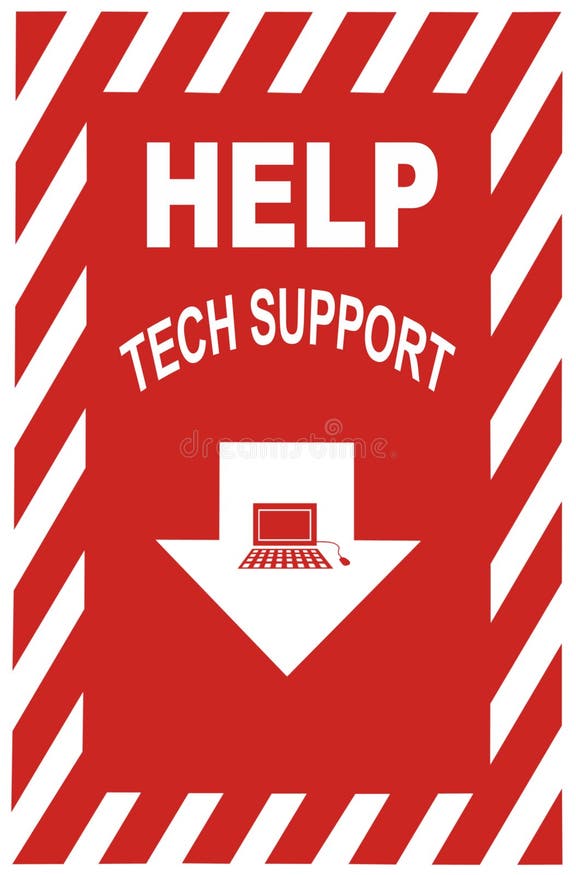 Tech Support Sign stock image. Image of notebook, equipment - 453787