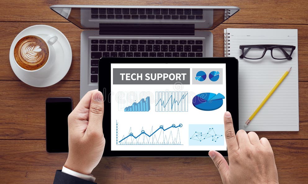 Tech support stock photo. Image of desktop, keyboard - 76655856