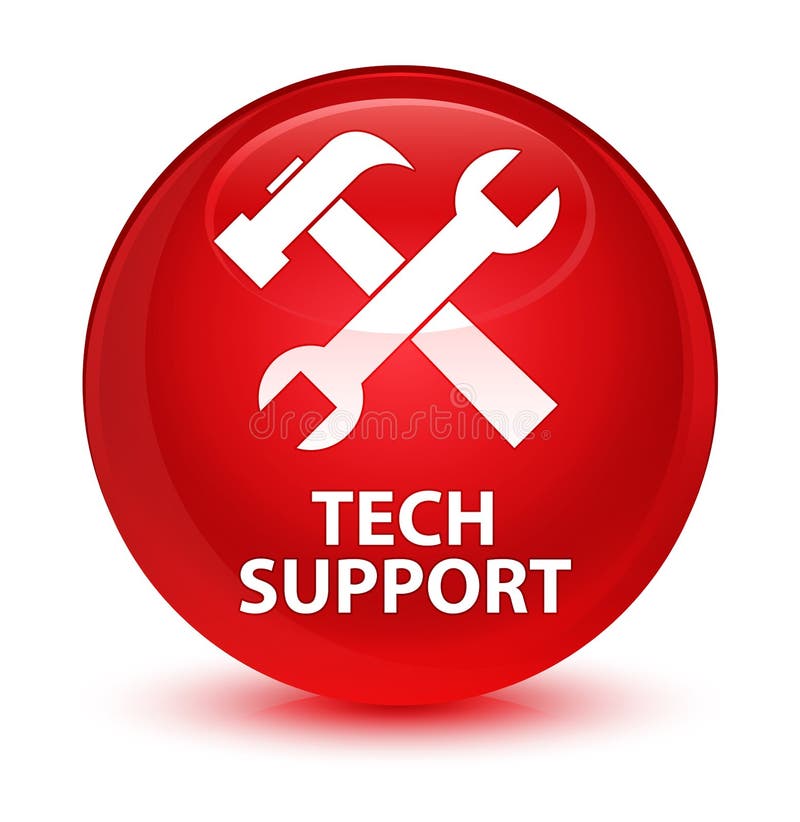 Tech Support Icon Red