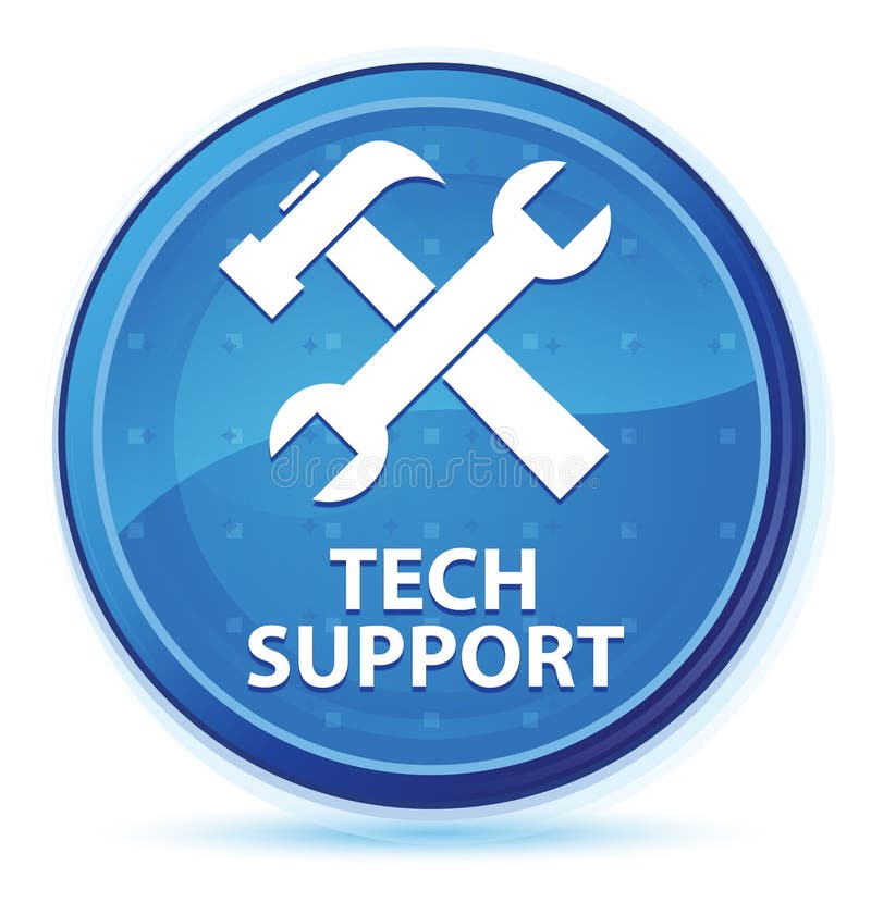 Tech Support (tools Icon) Midnight Blue Prime Round Button Stock Vector ...
