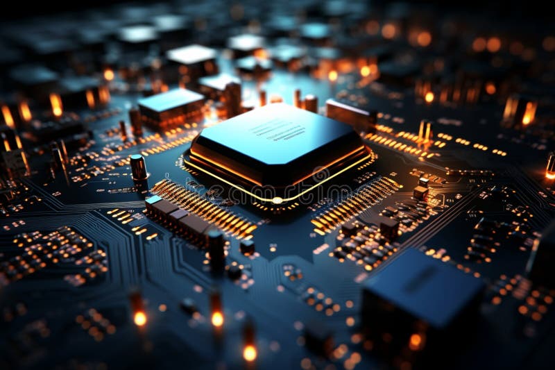 Tech Symphony Processor, Microchips, and Transistors Dance on ...