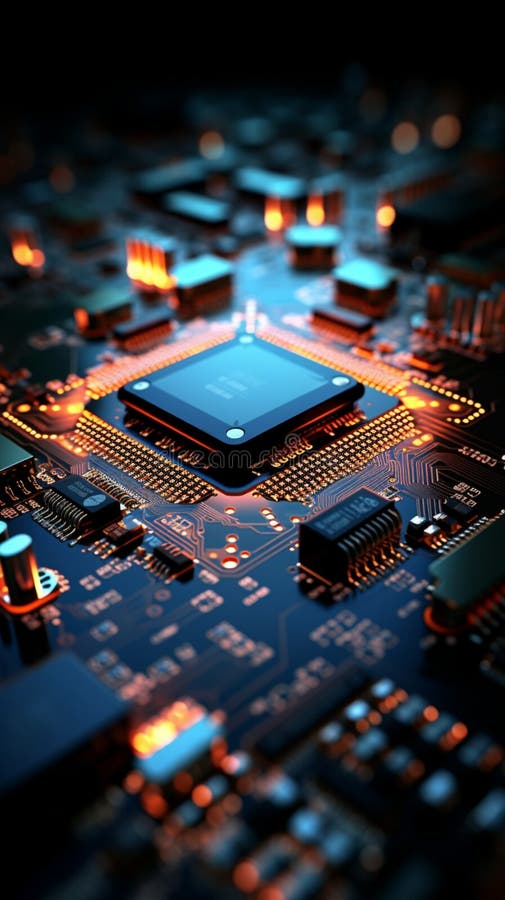 Tech Symphony Processor, Microchips, and Transistors Dance on ...