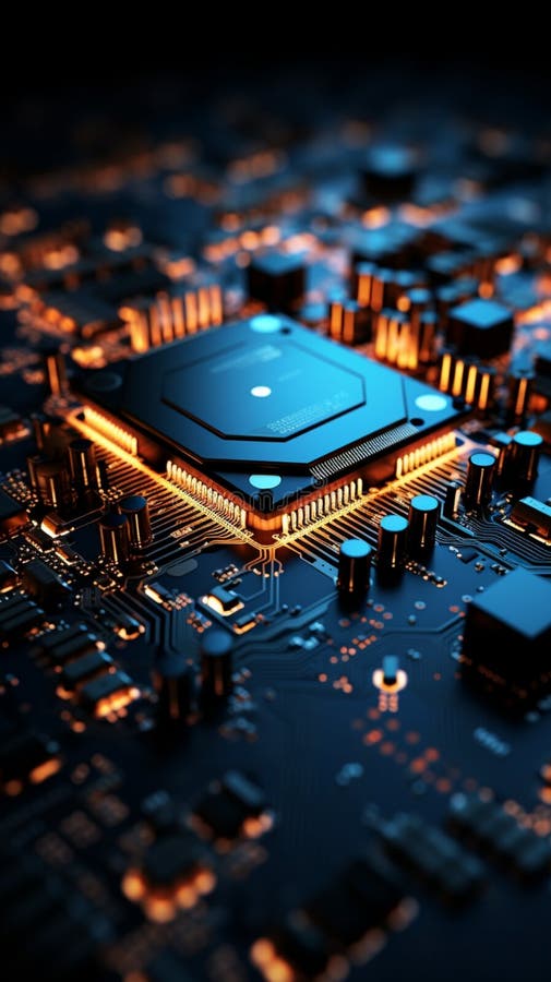 Tech Symphony Processor, Microchips, and Transistors Dance on ...