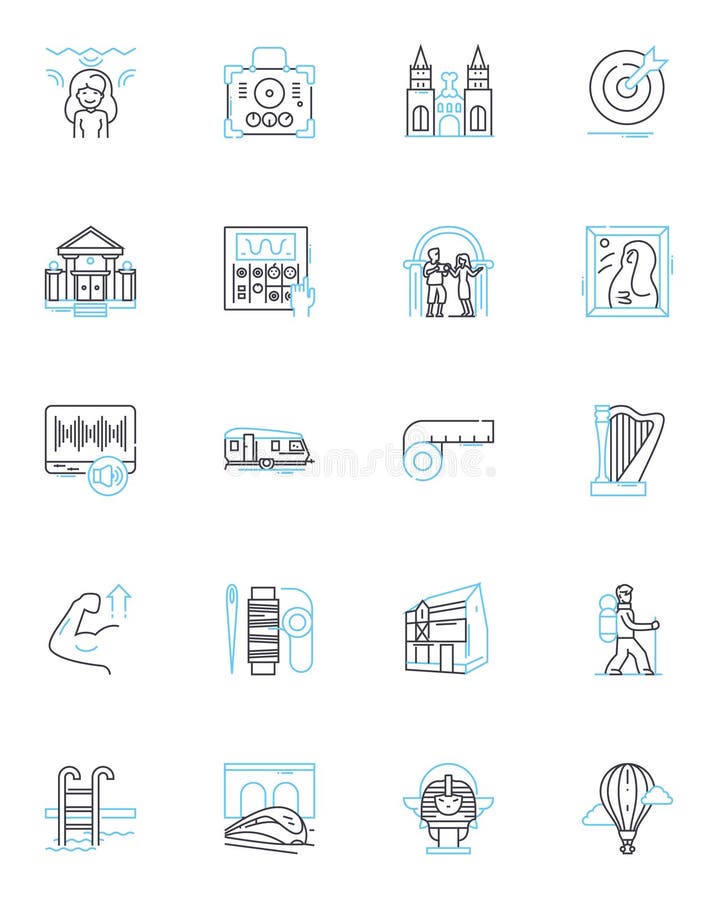 Tech Talks Linear Icons Set. Innovations, Experts, Technology, Ideas ...