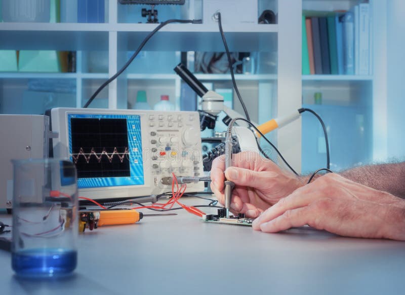 Tech Tests Electronic Equipment Stock Image - Image of circuit ...