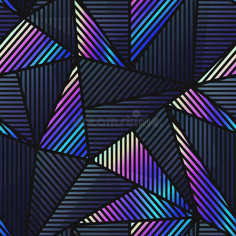 Tech Triangle Seamless Pattern Stock Vector - Illustration of pattern ...