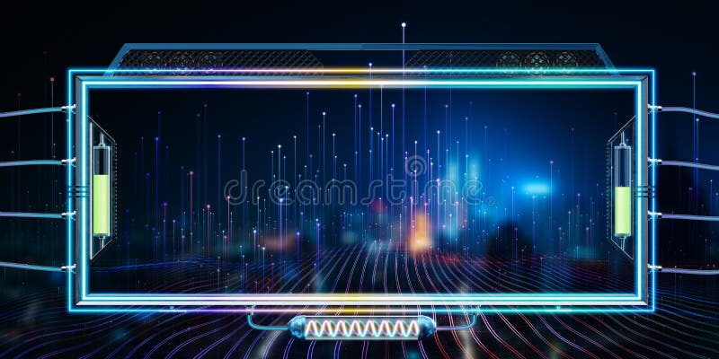 Tech User Interface Template for a Smart Business Stock Illustration ...