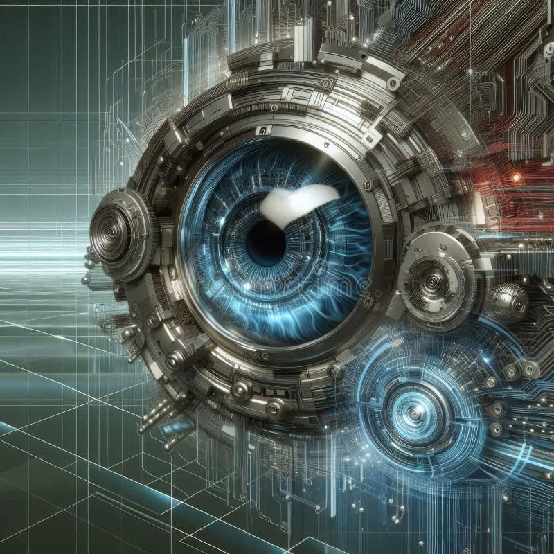 Tech Vision stock illustration. Illustration of technology - 328628232