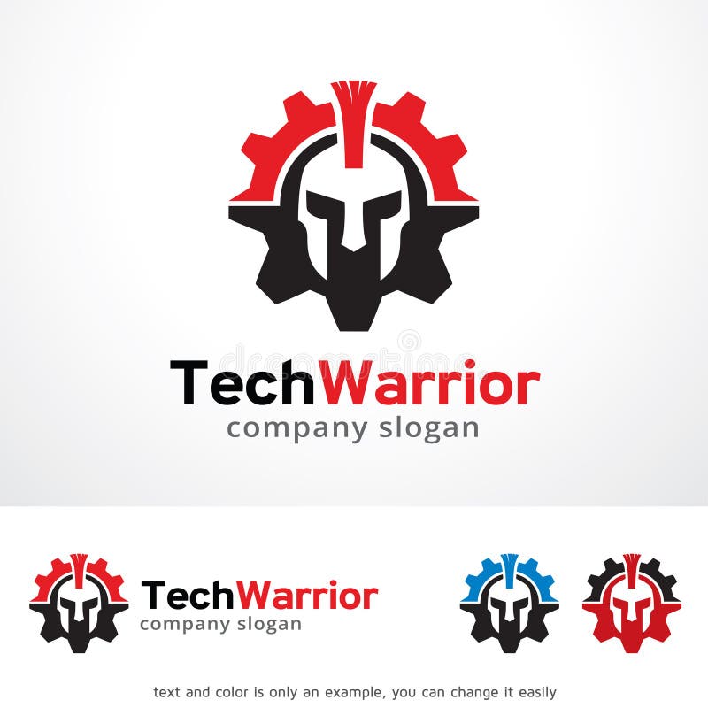 Tech Warrior Logo Template Design Vector, Emblem, Design Concept ...