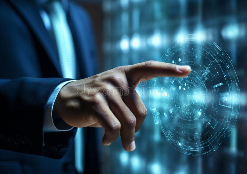 Tech Web Hand Interface Concept Business Online Digital Innovation ...