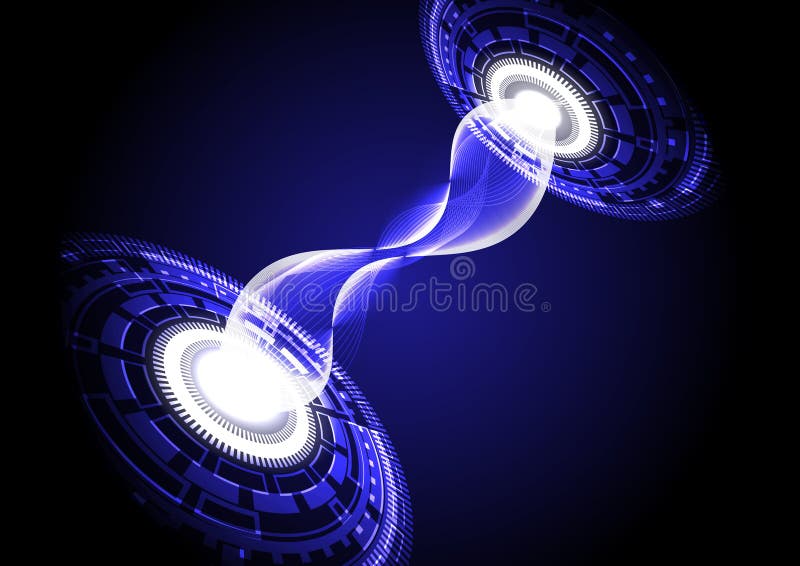 Tech Wheel Connect in Space, Technology Background Stock Vector ...