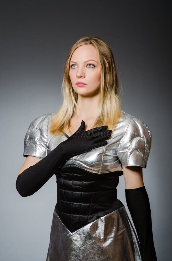 The Tech Woman in Futuristic Concept Stock Photo - Image of ...