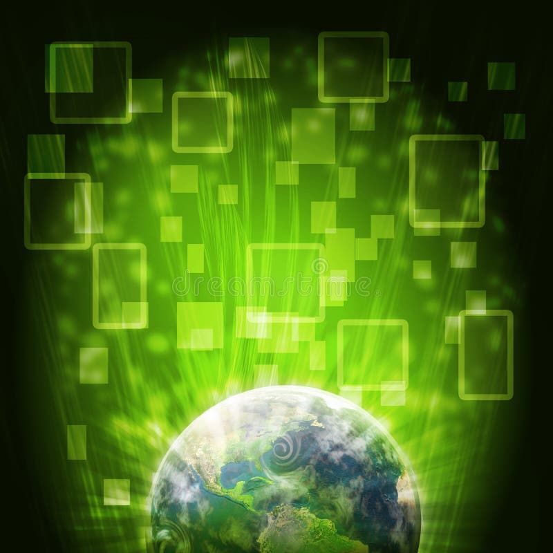 Tech World stock illustration. Illustration of data, monitor - 21621523