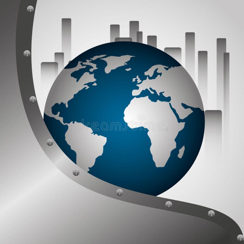 Tech world design stock illustration. Illustration of network - 65734400