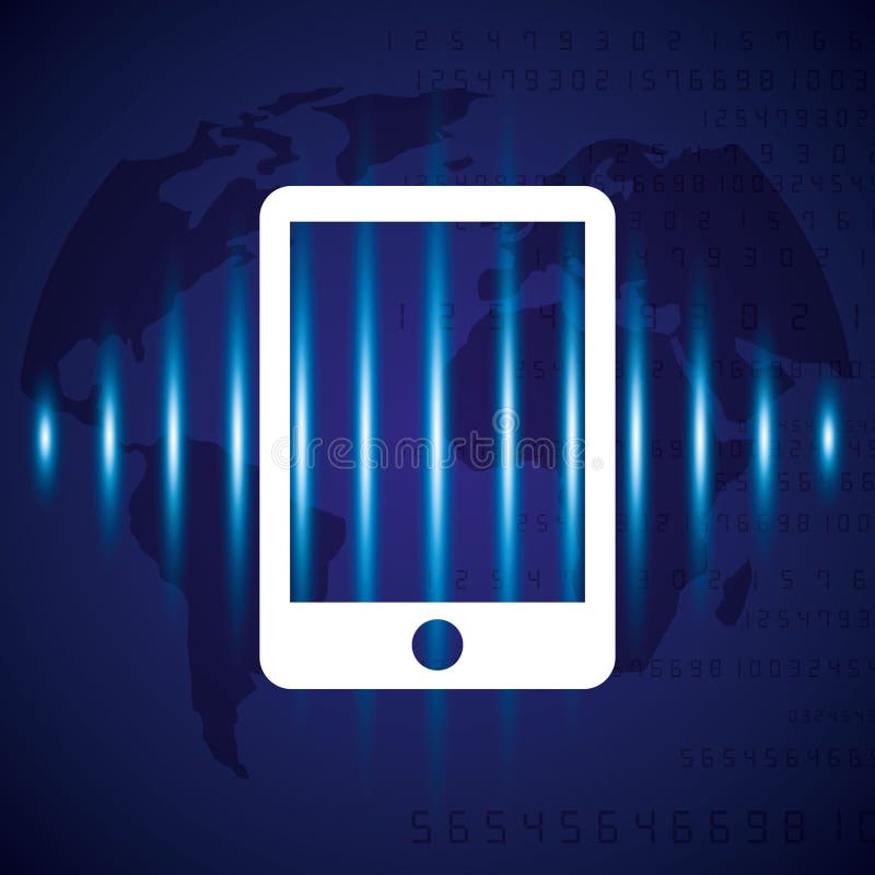 Tech world design stock illustration. Illustration of network - 65734523