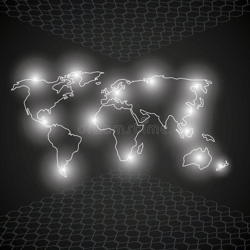 Tech world design stock illustration. Illustration of futuristic - 65734735